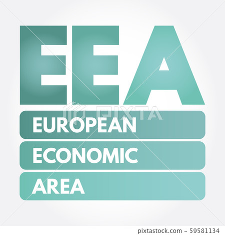 EEA - European Economic Area acronym - Stock Illustration [59581134 ...