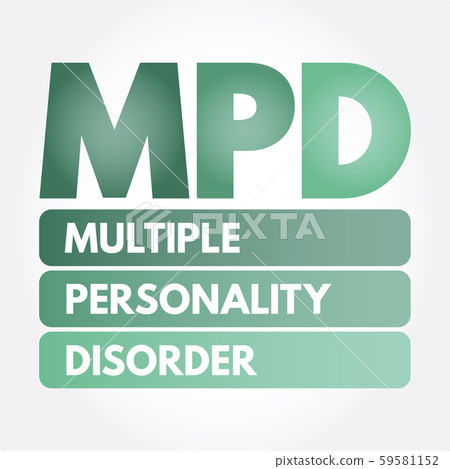 MPD - Multiple Personality Disorder acronym - Stock Illustration ...