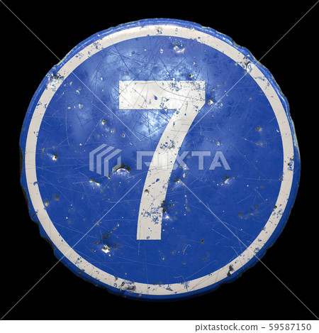 Public road sign in blue color with a capitol... - Stock Illustration ...