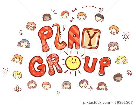 Stickman Kids Play Group Illustration - Stock Illustration [59591507 ...