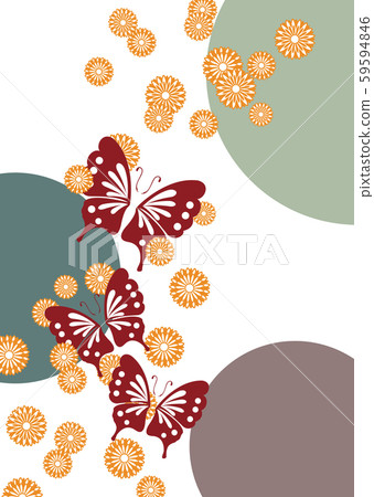 Japanese pattern cut with butterfly and... - Stock Illustration ...