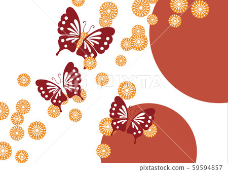 Japanese pattern cut with butterfly and... - Stock Illustration ...