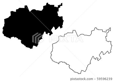 Kabardino-Balkaria map vector.... - Stock Illustration [59596239] - PIXTA