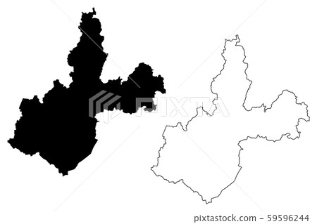 Irkutsk Oblast map vector.... - Stock Illustration [59596244] - PIXTA