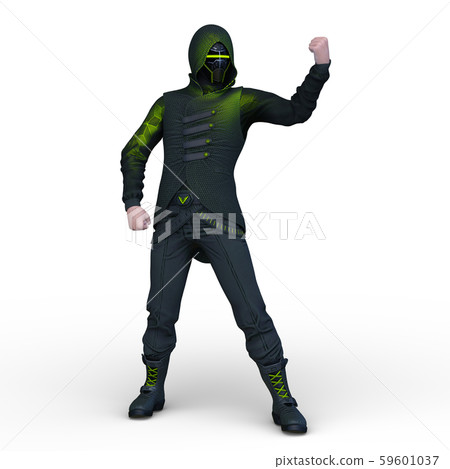 Masked man - Stock Illustration [59601037] - PIXTA
