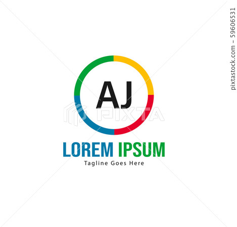 AJ Letter Logo Design. Creative Modern AJ Letters - Stock Illustration ...