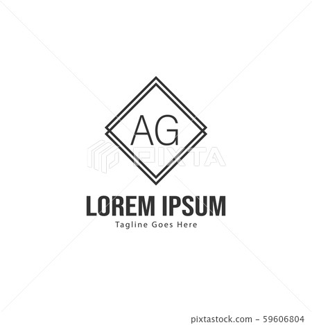 AG Letter Logo Design. Creative Modern AG Letters - Stock Illustration ...