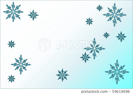 Clear snow crystal design frame - Stock Illustration [59619896] - PIXTA