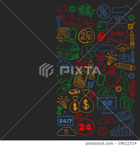 Business and management background. Pattern... - Stock Illustration ...
