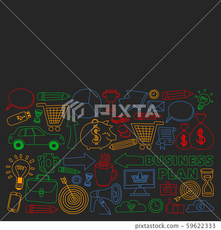 Business and management background. Pattern... - Stock Illustration ...