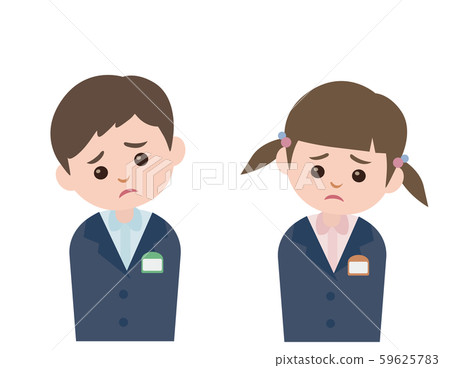 Troubled children - Stock Illustration [59625783] - PIXTA