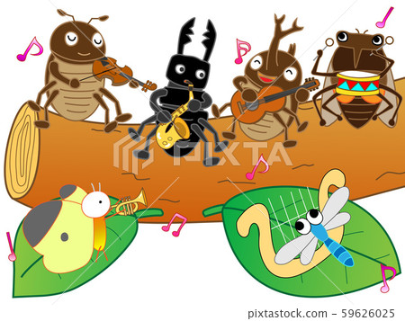 Insect chorus - Stock Illustration [59626025] - PIXTA