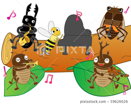Insect chorus - Stock Illustration [59626026] - PIXTA