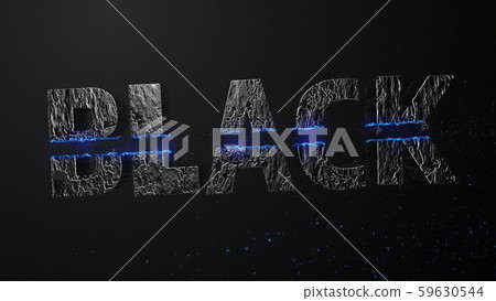 Black metal letter - Stock Illustration [59630544] - PIXTA