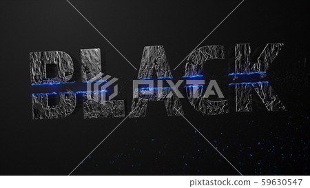 Black metal letter - Stock Illustration [59630547] - PIXTA