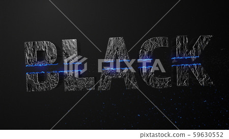 Black metal letter - Stock Illustration [59630552] - PIXTA