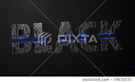 Black metal letter - Stock Illustration [59630555] - PIXTA