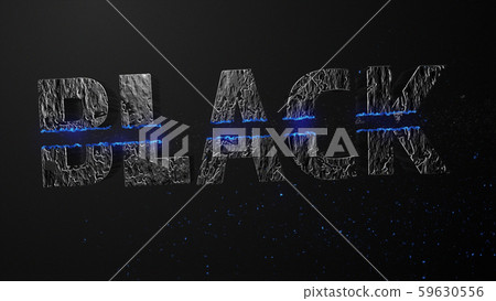 Black metal letter - Stock Illustration [59630556] - PIXTA