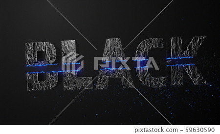 Black metal letter - Stock Illustration [59630590] - PIXTA