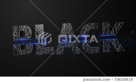 Black metal letter - Stock Illustration [59630619] - PIXTA
