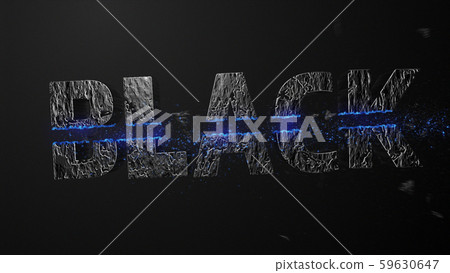 Black metal letter - Stock Illustration [59630647] - PIXTA