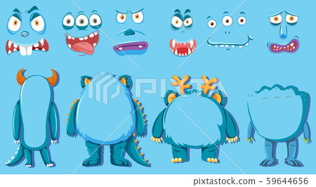 Set of monster body part - Stock Illustration [59644656] - PIXTA