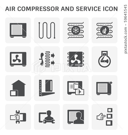 air compressor icon - Stock Illustration [59645545] - PIXTA