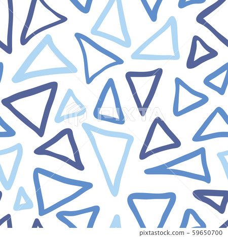 Seamless pattern memphis triangle - Stock Illustration [59650700] - PIXTA