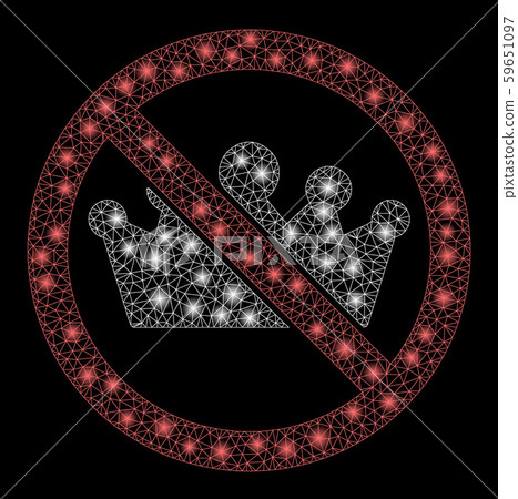 Glossy Mesh Wire Frame No Monarchy with Light...-插圖素材 [59651097] - PIXTA圖庫