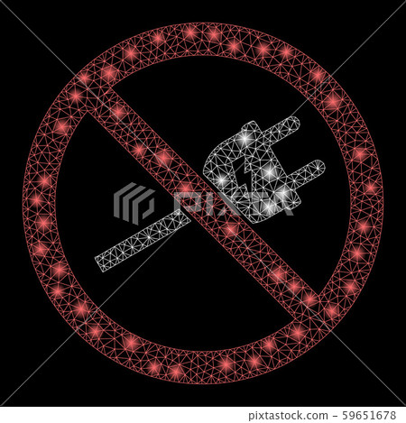 Flare Mesh Wire Frame No Electric Cord with... - Stock Illustration ...