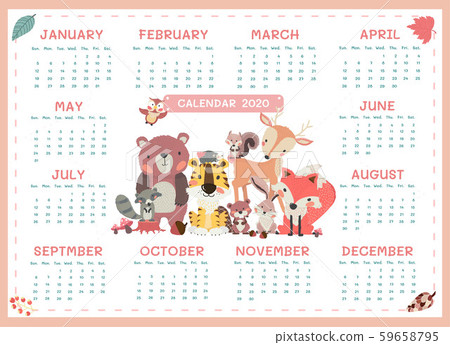 Woodland Creature Calendars Woodland Animals Weekly Planner