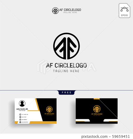 Letters F A, F&A joint logo icon with business - Stock Illustration ...