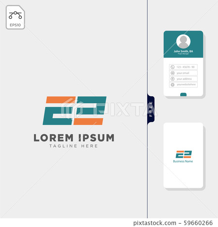 initial e2 tech logo template vector illustration - Stock Illustration ...