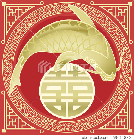 Chinese auspicious decoration design 3... - Stock Illustration ...