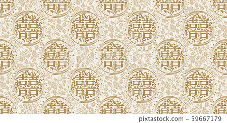 Chinese auspicious pattern-seamless - Stock Illustration [59667179] - PIXTA