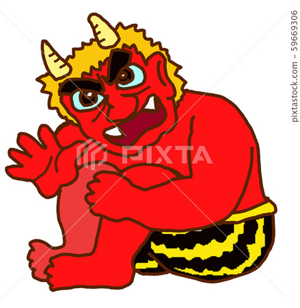 A little good-looking red demon - Stock Illustration [59669306] - PIXTA