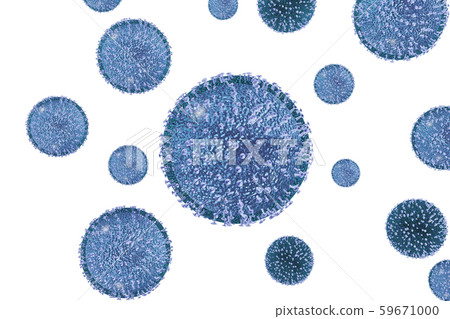 Illustration of influenza (white background) - Stock Illustration ...
