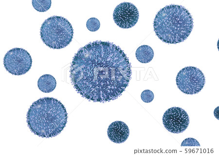 Illustration of influenza (white background) - Stock Illustration ...