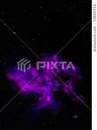 Small part of an infinite star field. 3D rendering - Stock Illustration ...