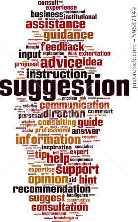 Suggestion word cloud-插圖素材 [59687149] - PIXTA圖庫