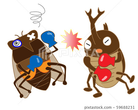 Insect boxing - Stock Illustration [59688231] - PIXTA