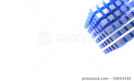 See-through block, cube, cube, clear plastic... - Stock Illustration ...