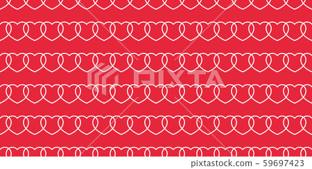 heart seamless pattern valentine strips vector... - Stock Illustration ...