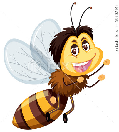 A happy bumble bee - Stock Illustration [59702143] - PIXTA