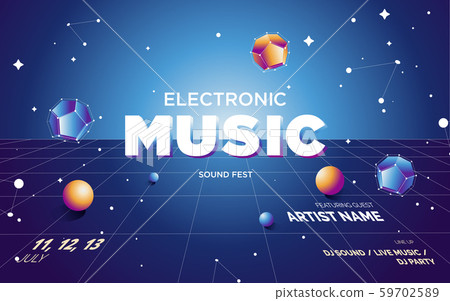 Music Covers for Night Party or Club Party... - Stock Illustration ...