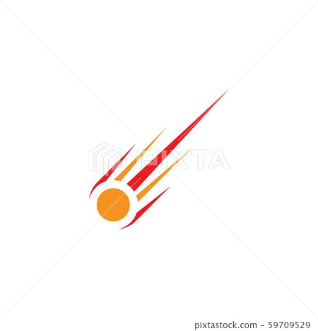 Comet vector icon illustration - Stock Illustration [59709529] - PIXTA