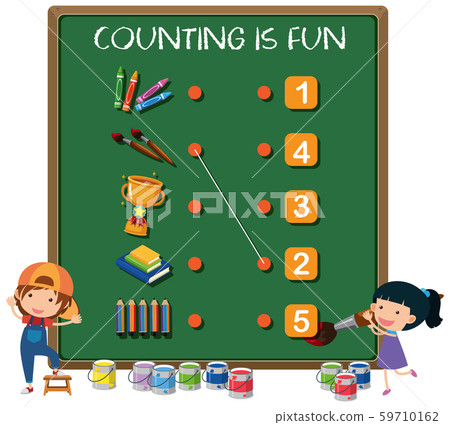 Counting is fun concept - Stock Illustration [59710162] - PIXTA