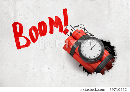 3d rendering of red dynamite stick time bomb... - Stock Illustration ...