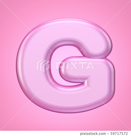 Pink font Letter G 3D - Stock Illustration [59717572] - PIXTA