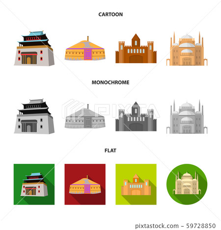 Vector design of town and chinatown icon.... - Stock Illustration ...
